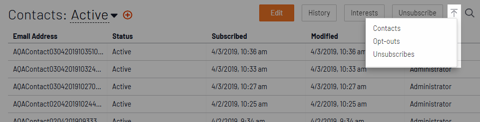 Manage Contacts – Higher Logic
